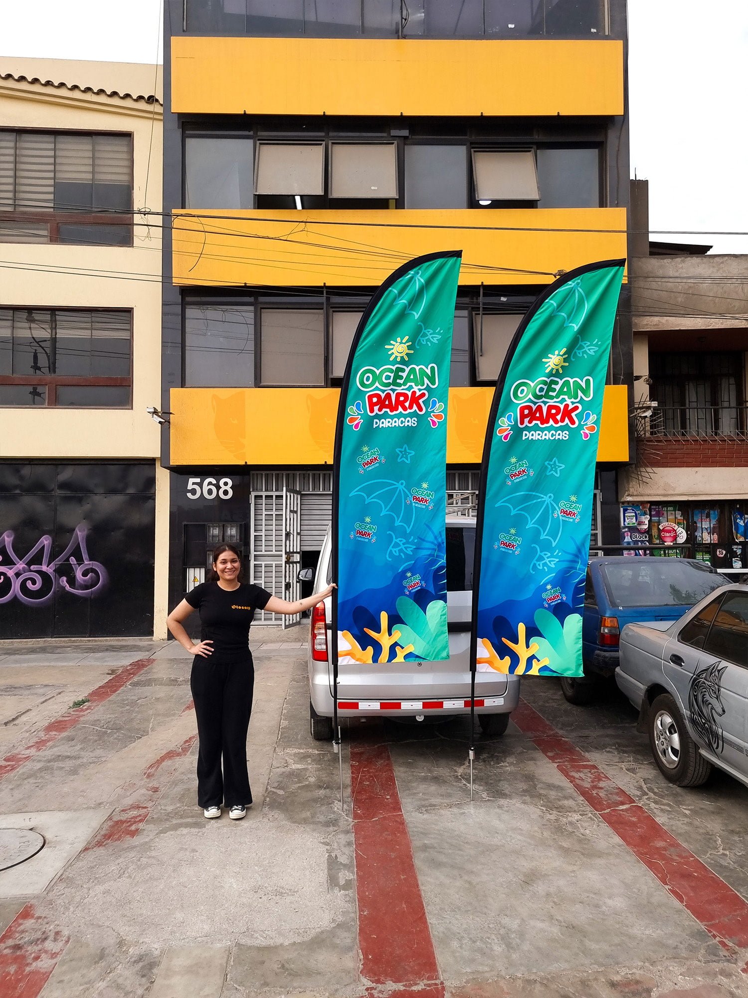BANDEROLA IMPORTADA ESTACA TIPO PLUMA – otocorp